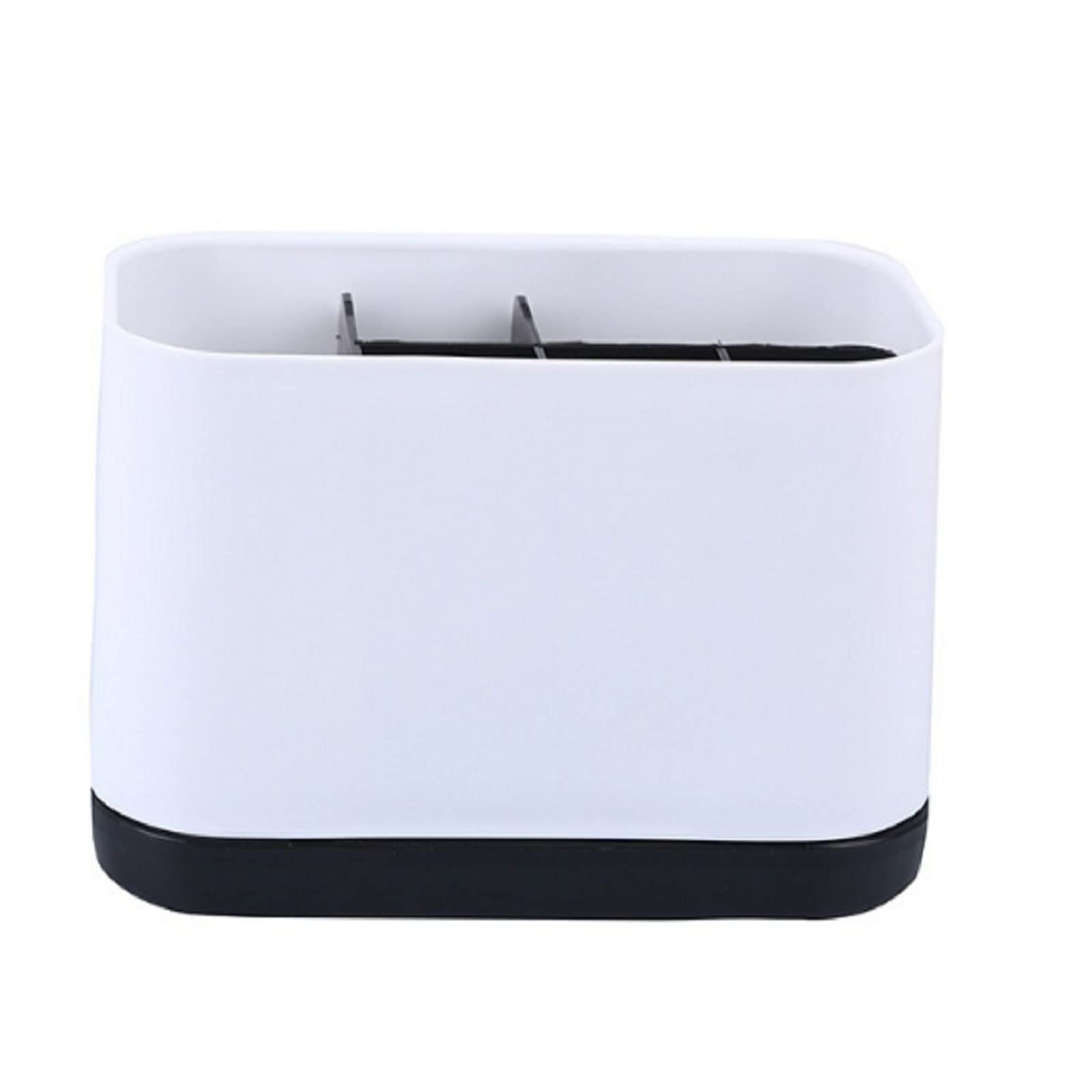 SZYB Compartment Large-Capacity Toothbrush Holder, Bottom Opening to Filter Moisture, Drying Detachable and Easy-to-Clean Storage Box, Dental Floss Organizer, Black