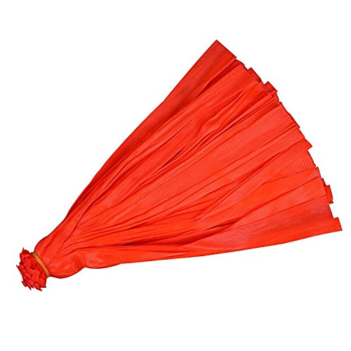 Reusable Produce Bag 15 inch mesh Storage Bags Comes with Loop-Style Closures for Grocery Shopping & Storage of Fruit Vegetable seadfood Garden Produce-Eco Friendly Net Bags 100pack