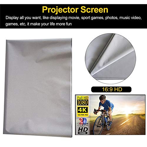 KXDTZ 72/84/ 100/120 Inch Projector Reflective Fabric Cloth for DLP Projector Screen (Size : 100 inch)