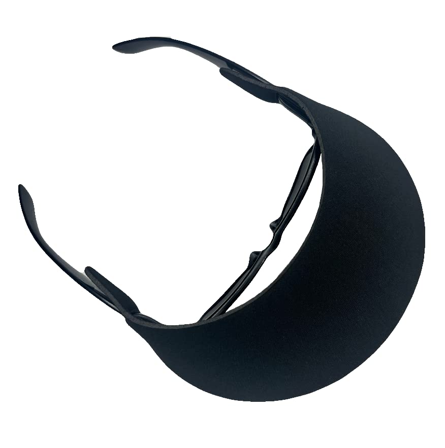 plumosity Visor ATTACHES to Sunglasses, EVA Foam, Unisex, Black/Navy 2-Pack