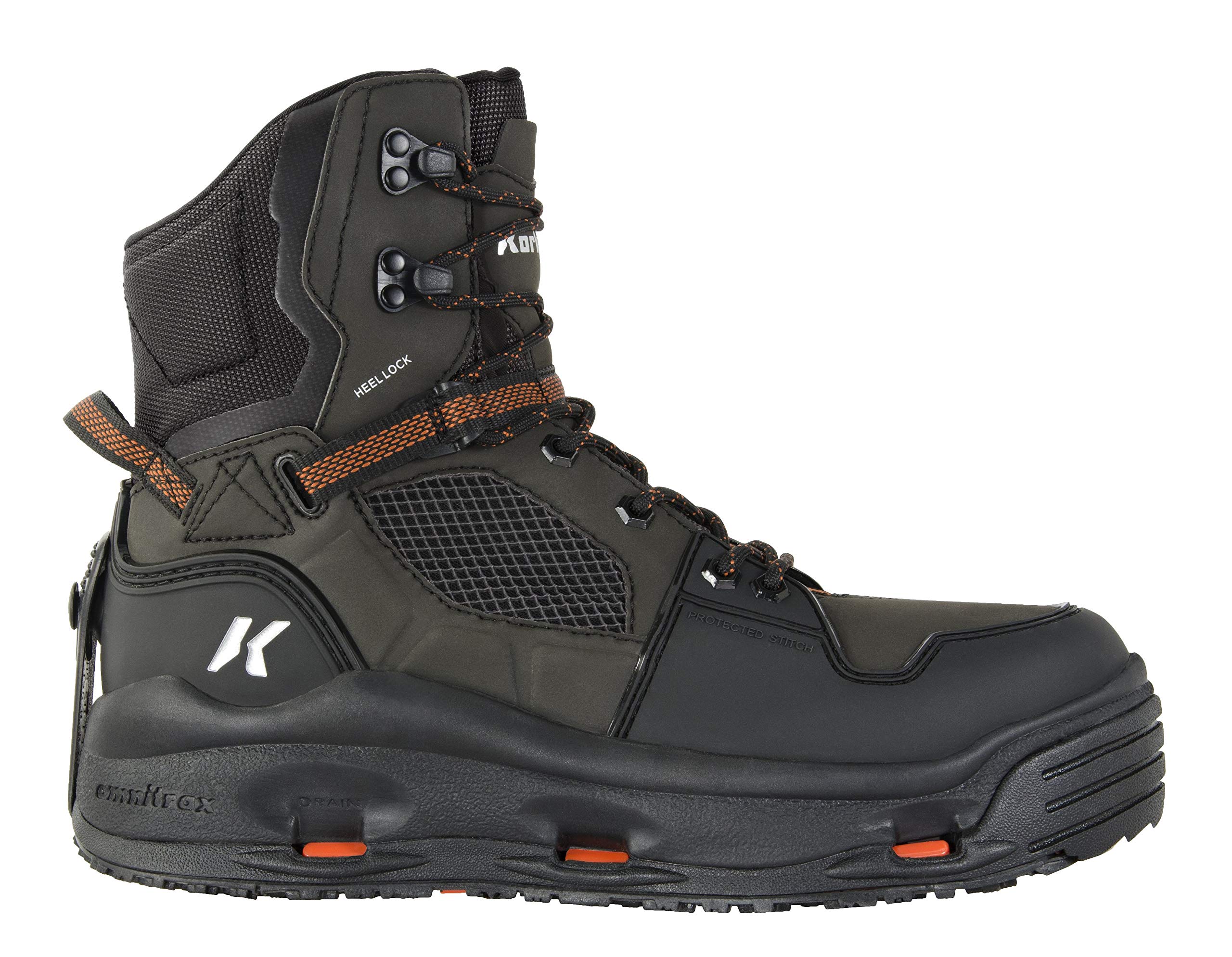 Korkers Men's Terror Ridge w/Felt & Kling-On Soles Athletic-Water-Shoes, 11
