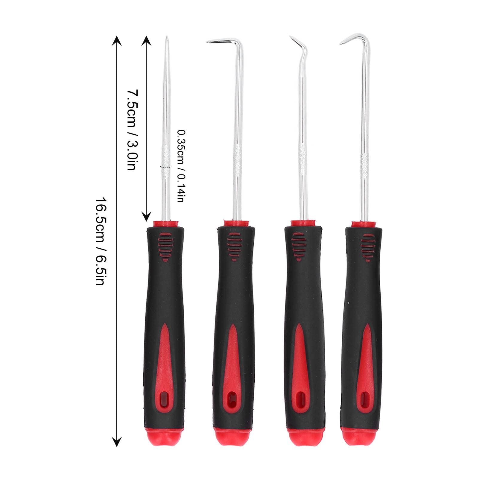 plplaaoo Pick and Hook Set, Hose Removal Tool, Pick Hook Set, Hook Tool Set O Rings Professional 4 Different Special Shaped Bicycle Oil Sealing Hooks for for Mountain Road Bikes, Hook Tool Set hoo