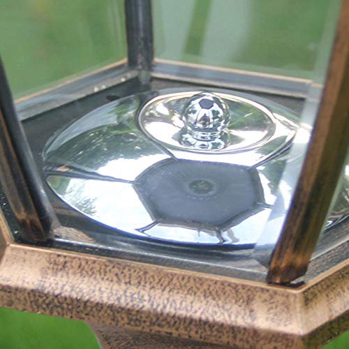 Libuty Outdoor Post Lights，Solar LED Lawn Light Outdoor Garden Light Solar Street Light Home Villa Light Garden Landscape Light，IP65 Decorative Columns Post Lantern