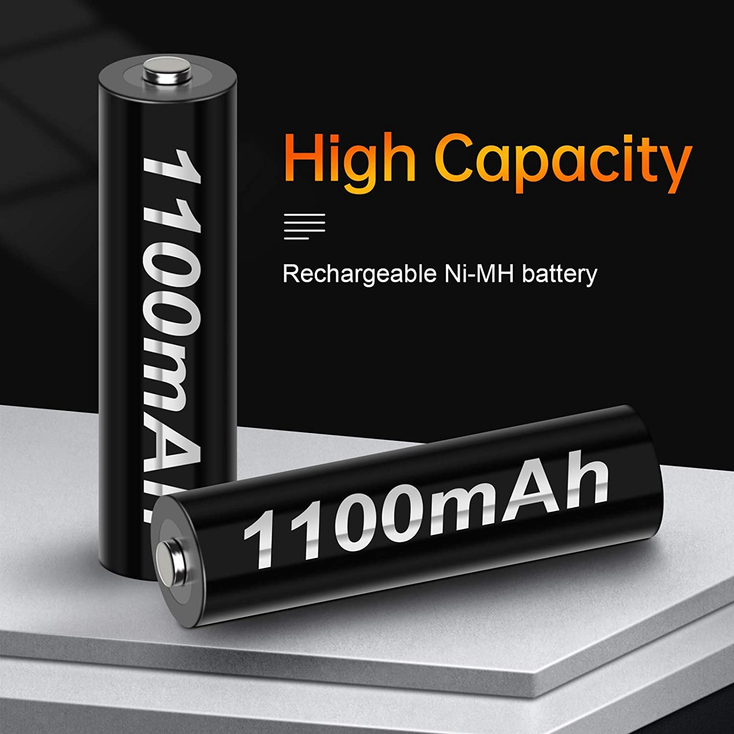 Tenberly 30 Pack AAA Rechargeable Battery 1.2V Ni-MH 1100mAh Precharged 1200 Cycles Low Self-Discharge Battery AAA Rechargeable