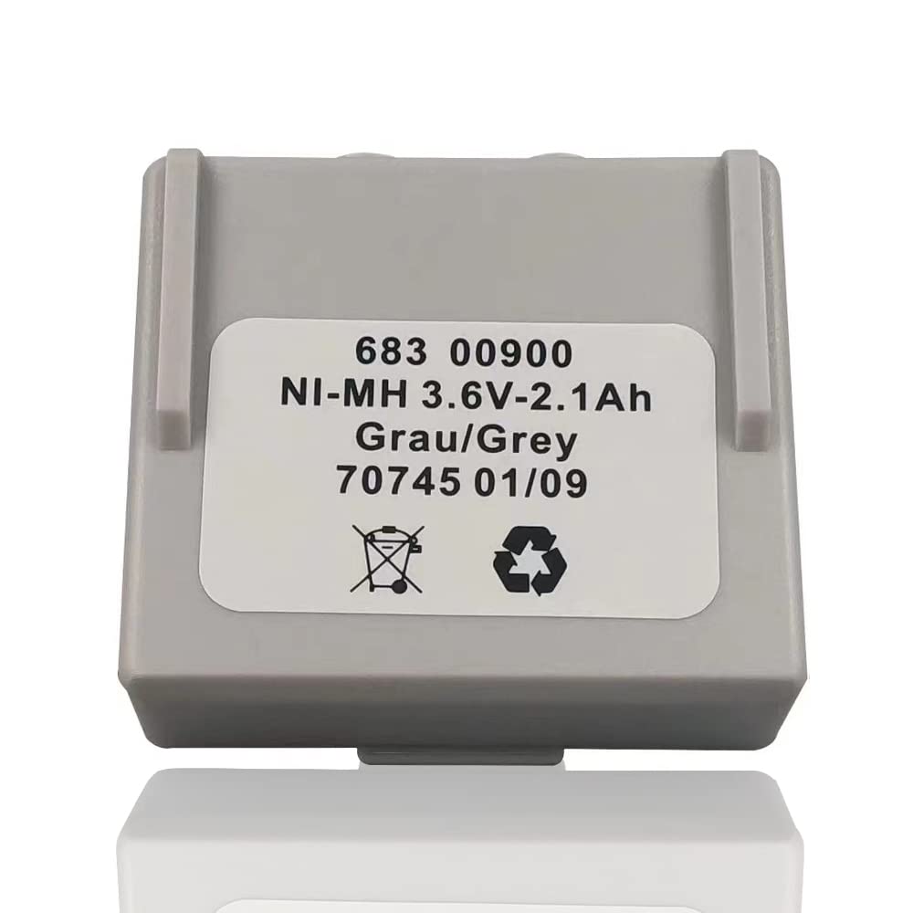 WELLVEUS 68300900 Rechargeable Battery 3.6V-2.1Ah Ni-MH Grau/Grey Battery for HETRONIC Remote Control(Pack of 2)