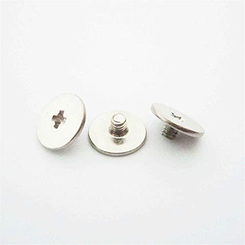 WSF-jietou, 25pcs Thin Wafer Flat Round Head Screw Bolt M2*2mm Head Dia 7mm for Laptop Notebook Optical Drive Mount DIY Computer G