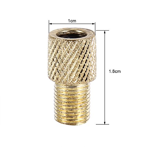 Mxzzand Bike Pump Adapter, Prevent Leakage Practical Brass Convenient Reliable Valve Adapter for Road Bike