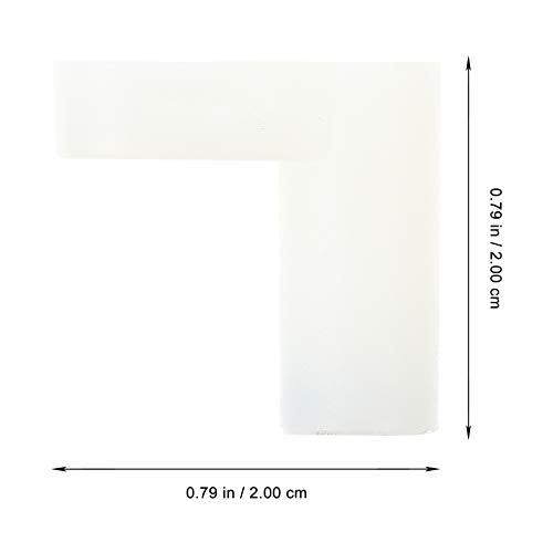 VILLCASE 50 Sets Insulating Post PCB Mounting Feet PCB Pillar PCB Board L Shape Insulated PCB Spacer PCB Spacer Feet Motherboard Fixing Feet Board Mounting Feet White Floor Mat Plastic Feet