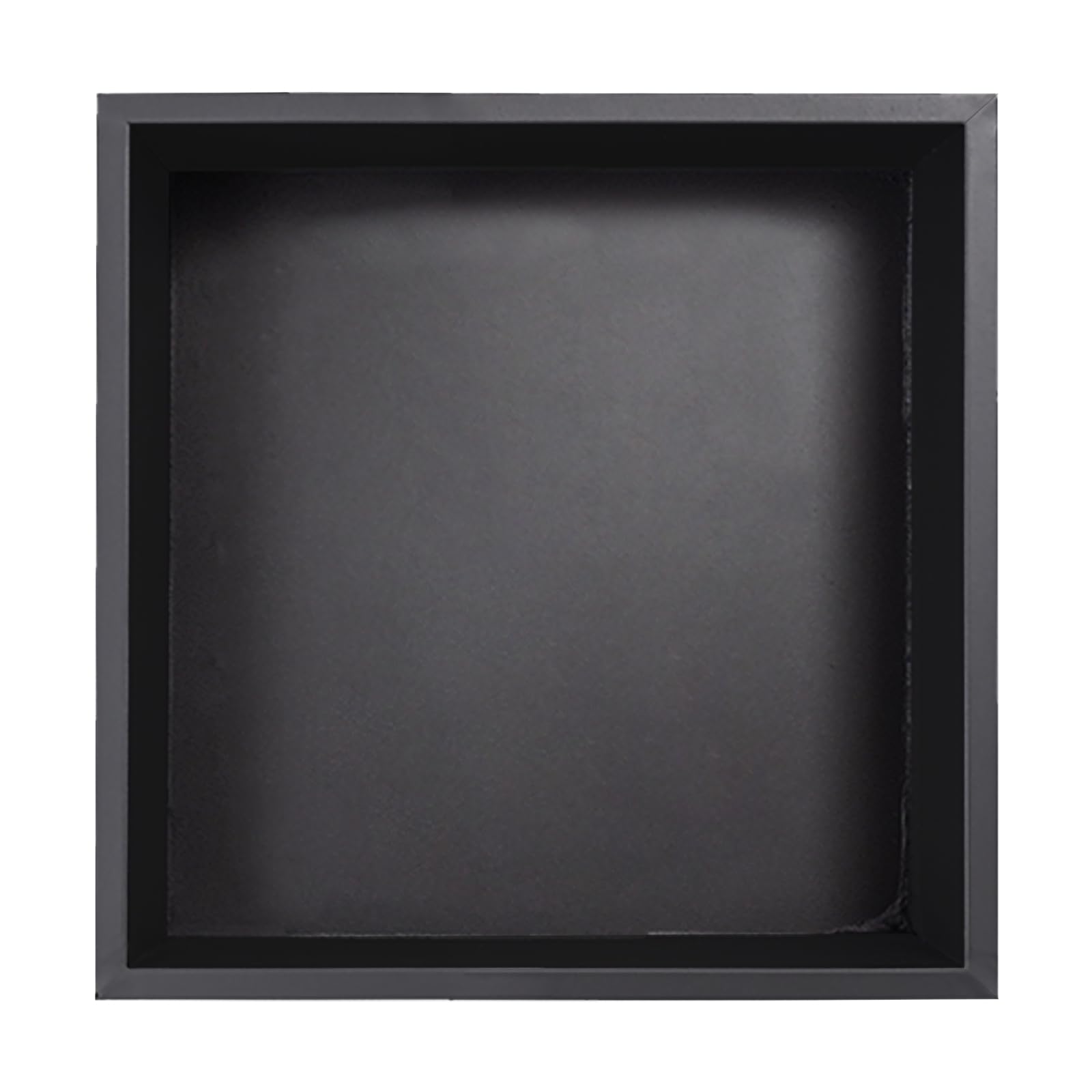 ZHAIUPON Shower Niche 12" x 12", Stainless Steel Wall Shower Niche No Tile Needed,Black Single Shelf Recessed Shower Shelf for Home Bathroom Storage Soap Niche