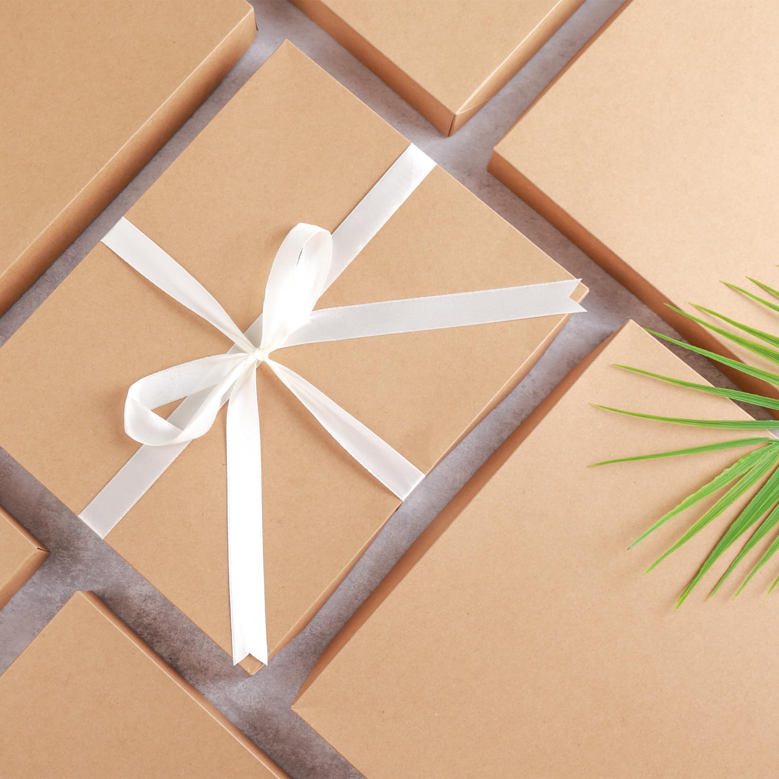 STARRKY Gift Boxes with lids,shirt boxes for presents,Brown gift box for Birthdays,Graduations, Weddings,Bridal Showers(5PCS,11.8x9.5x1.6 Inches)