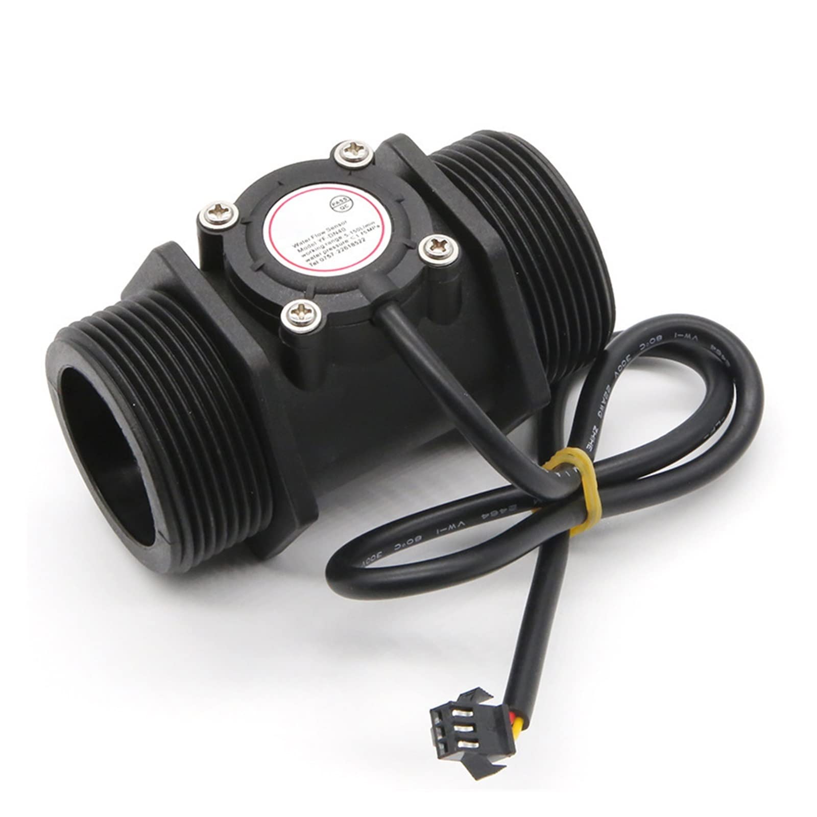 VALOYI DN40 Digital Display Flow Quantitative Controller Water Flow Sensor Use to Control and Display Liquid Flow (Size : US Plug)