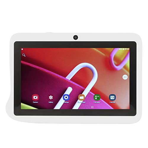 VINGVO Kids Tablet, 7in Kids Tablet IPS HD Display White 4G 128G for Gaming (White)