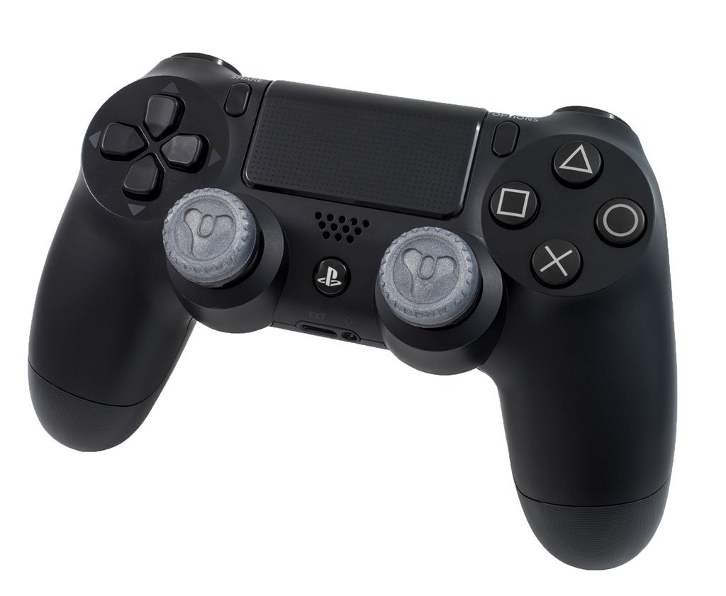 KontrolFreek Destiny CQC Signature Edition for Playstation 4 (PS4) Controller | Performance Thumbsticks | 2 Low-Rise Convex | Gray