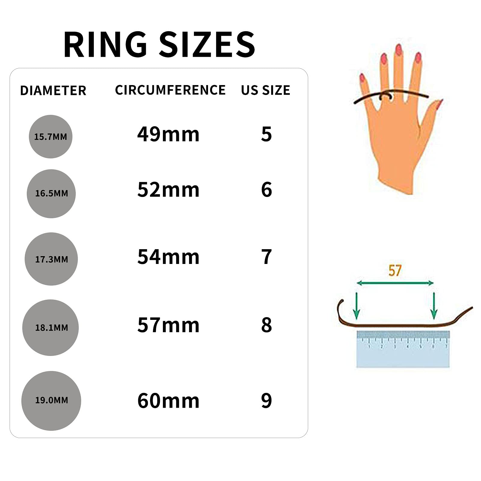 MUCAL Gold Rings for Women 4pcs 14K Love Leaves Gold Stackable Ring Set Minimalist Gold Filled Band Rings (18K Gold Plated, 8)