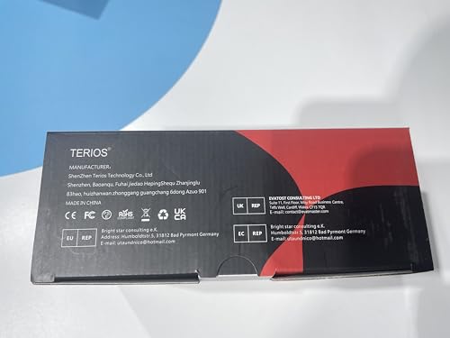 TERIOS Wireless Pro Controller Compatible with PS4 /PS4 Pro/PS4 Slim Console, Gaming Remote with Built-in 800mAh Rechargeable Battery/Precise Joystick/Audio/Turbo/Advanced Buttons Programming (Blue)