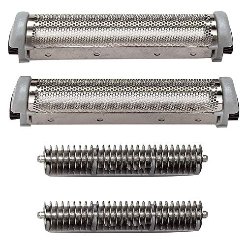 Man's Shaver Head Foil Replacement SP-69 MS2 Foil Screen & Cutter Blade Head,Silver SP67 foil Screem Compatible with Remington Shaver (SP67 SP69 M2 Series Foil Screen&Cutter Blade)