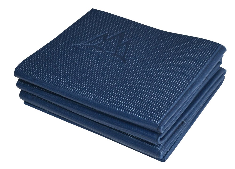 Khataland YoFoMat-Ultra Thick Best Foldable Yoga Mat, Eco Friendly with Travel Bag, Extra Long 72-Inch, Free From Phthalates and Latex, Midnight Blue