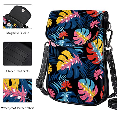 Small Crossbody Bag Plant Color Cell Phone Purse Wallet
