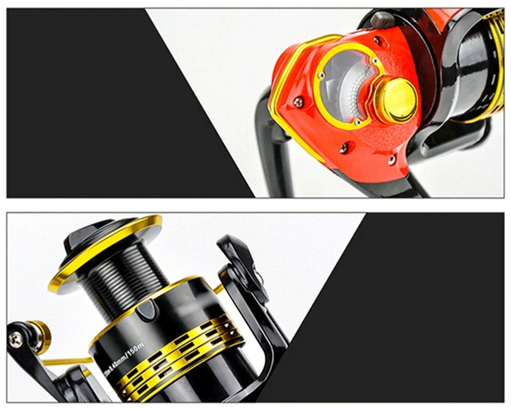 LLJPYX7L Fishing Reel Rust-Proof, Sturdy Frame, 5.5:1 high-Speed Gear Ratio, sunroof Design, Lightweight and Portable Rust-Proof Design, Durable (Color : 1000)