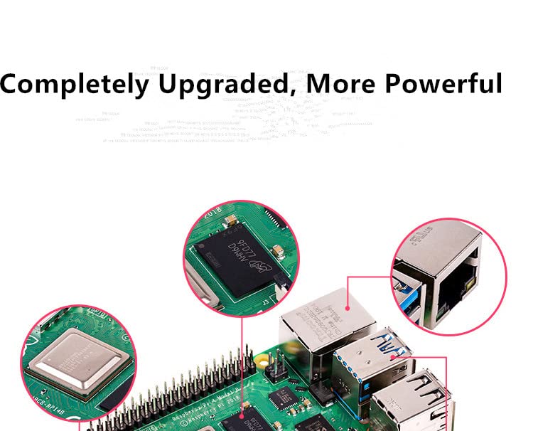 Vemico Raspberry Pi 4 Model B 4GB for Game Emulator/Mini PC/Artificial Intelligence/Printer/Workstation/Media Center/File Storage Server/Etc