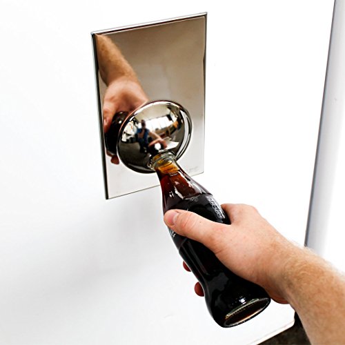 SUCK UK Bottle Opener Fridge Magnet - Chrome