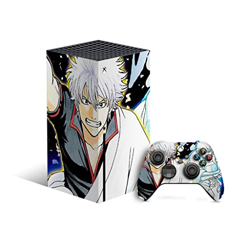 Silver Souls Anime TV Series Gintoki Movie X-box-Series-X Console Controllers Skin Decals Stickers Wrap Vinyl for X-box-Series-X Console