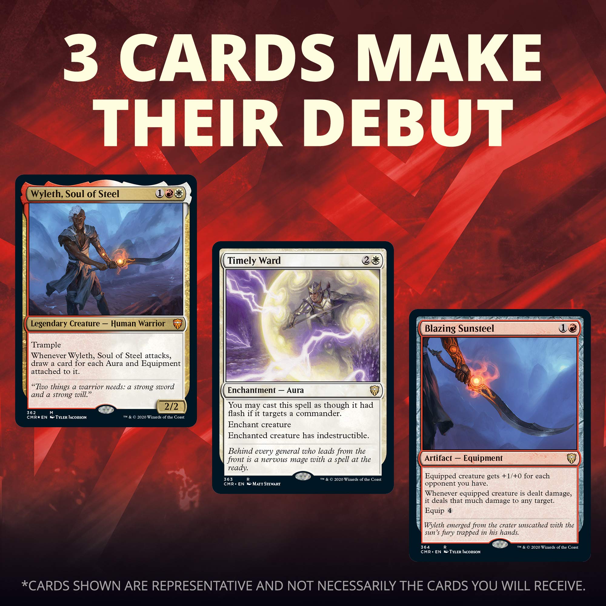 Magic: The Gathering Commander Legends β Arm for Battle | 100 Card Ready-to-Play Deck | 1 Foil Commander | Red-White, C78590000