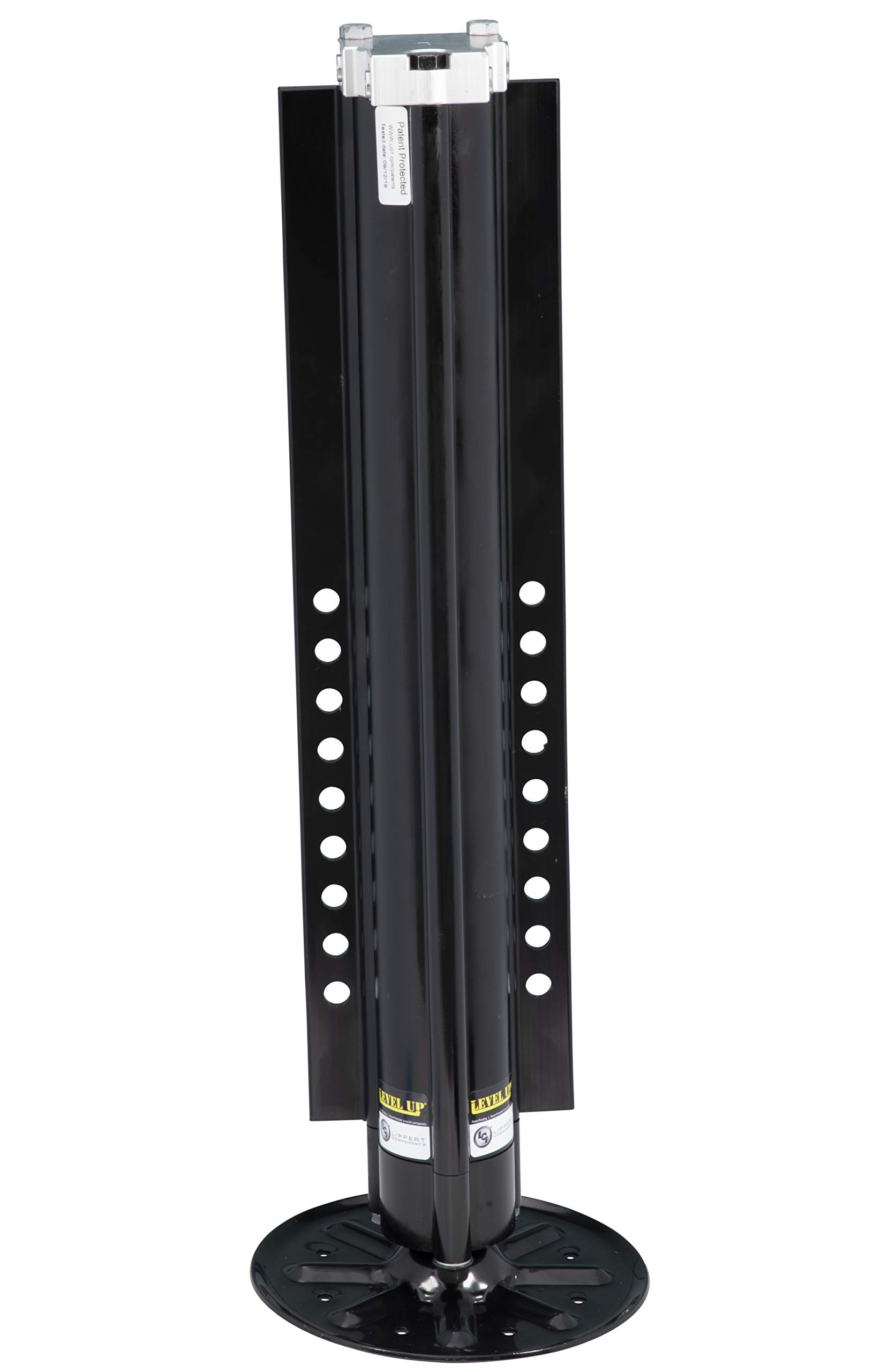 Lippert Level Up Replacement Hydraulic Landing Gear Left Jack for 5th Wheel RVs and Travel Trailers, 14,000-lbs. Lift Capacity, Aluminum, 9" Diameter Footpad, 27-7/16" Height - 433467