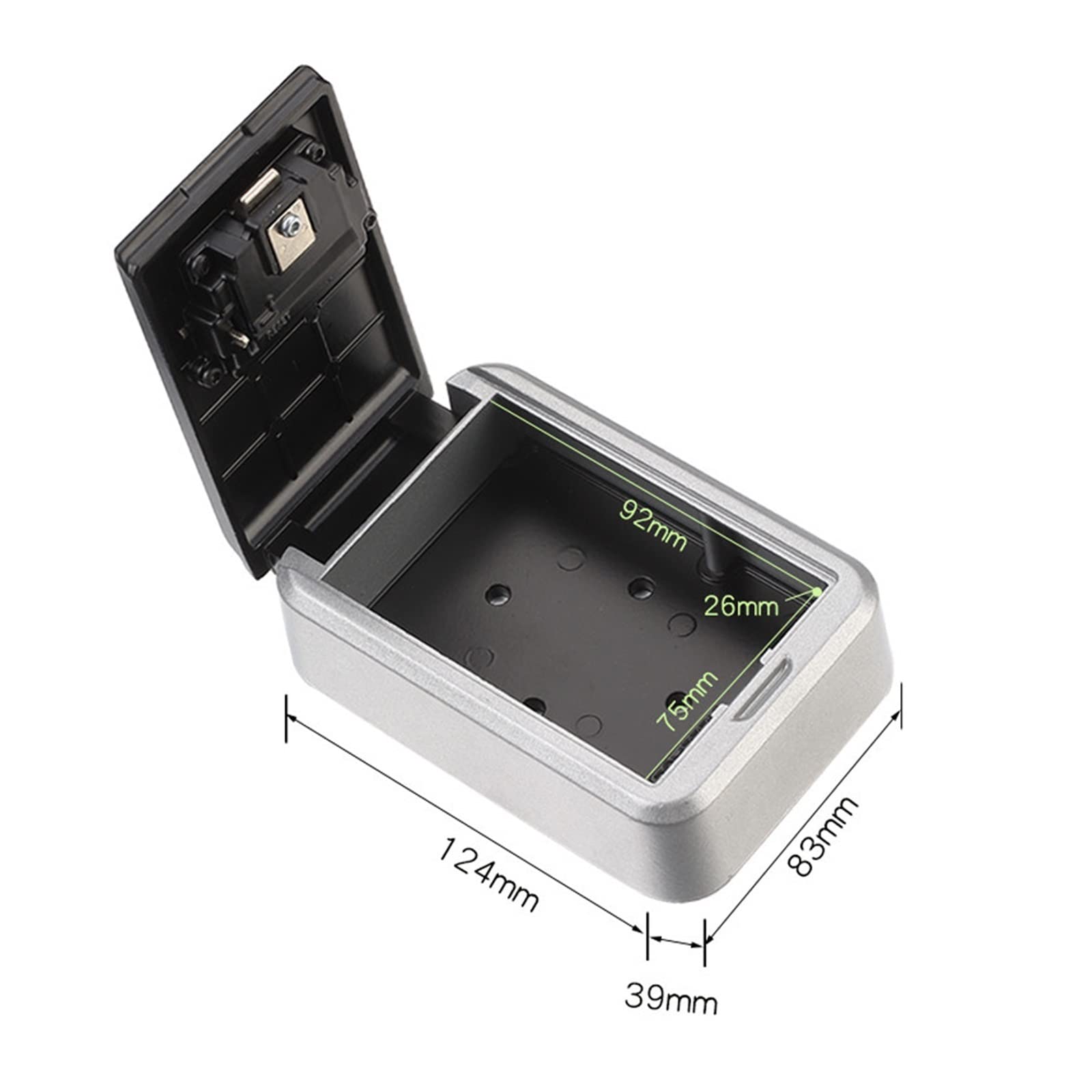 RORUN Small Safe Wall-Mounted Key Storage Secret Box Organizer 4-Digit Password Safety Lock keyless Home Office Safe Deposit Box