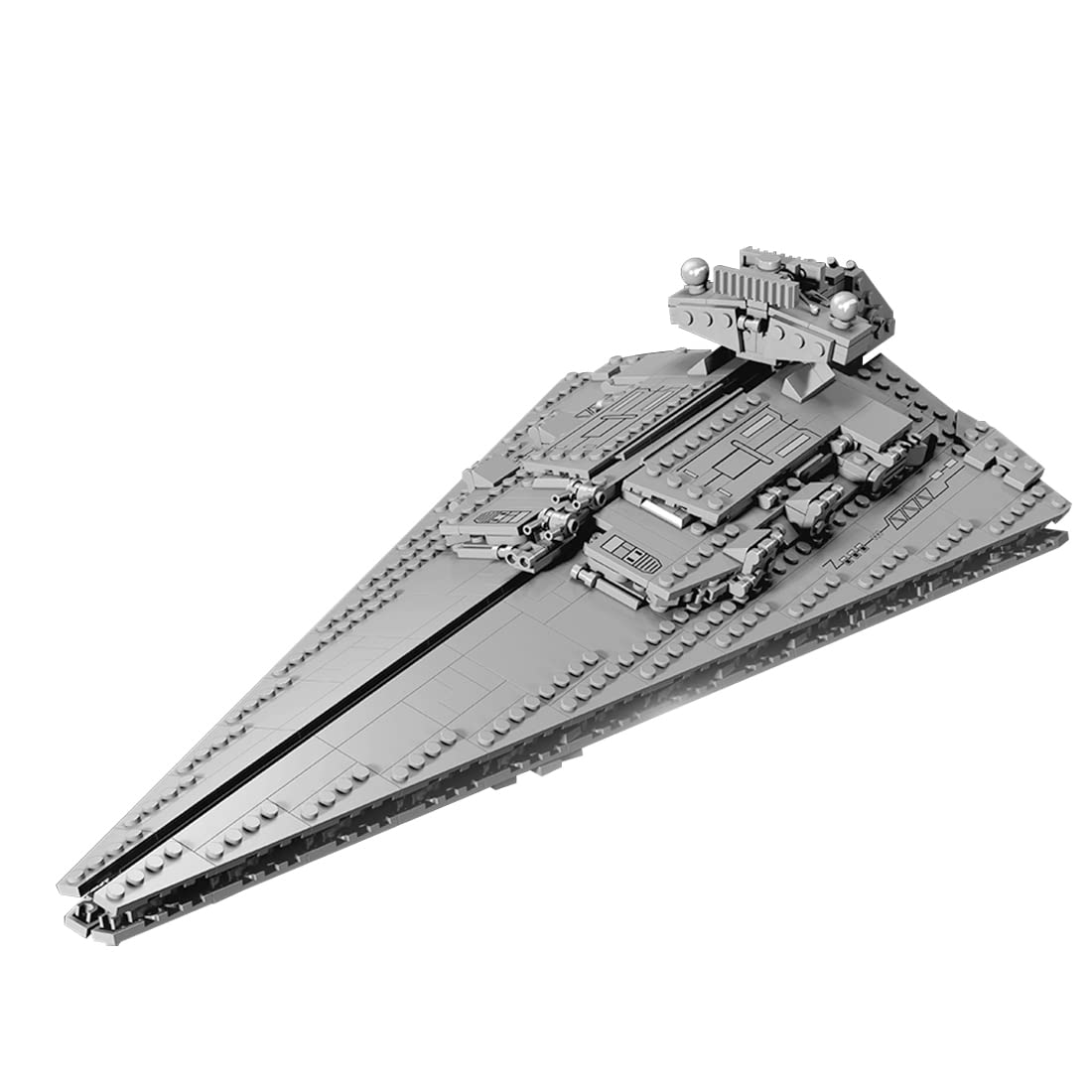 Topoo Military Star Destroyer Model Building Kit Space War Super Destroyer WW2 Building Toy Sets Model Compatible with Lego - 891 PCS