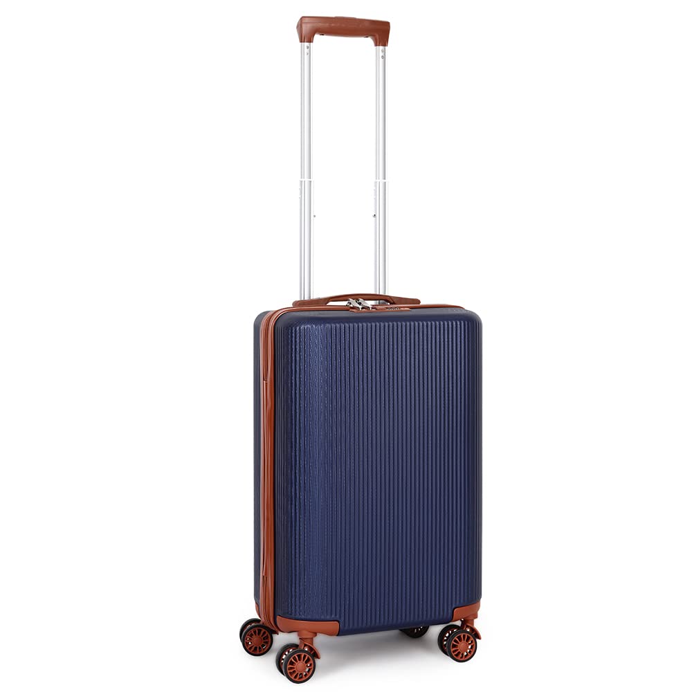 LING RUI Luggage Sets with TSA Approved 3 Set, Lightweight Hard Shell Travel Large Rolling Checked Suitcases with Spinner Wheels (20/24/28), BLUE