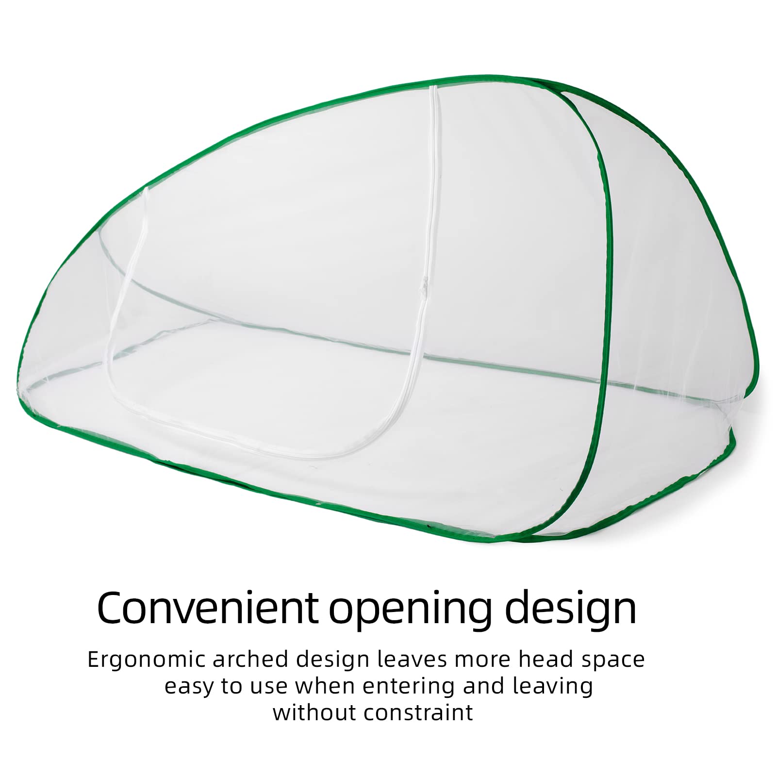 Pop UP Mosquito Tent for Camping Outdoor Travling Backyard, Self Standing Auto- Expanding, Single Portable Mosquito Net Tent (Tarp Floor)