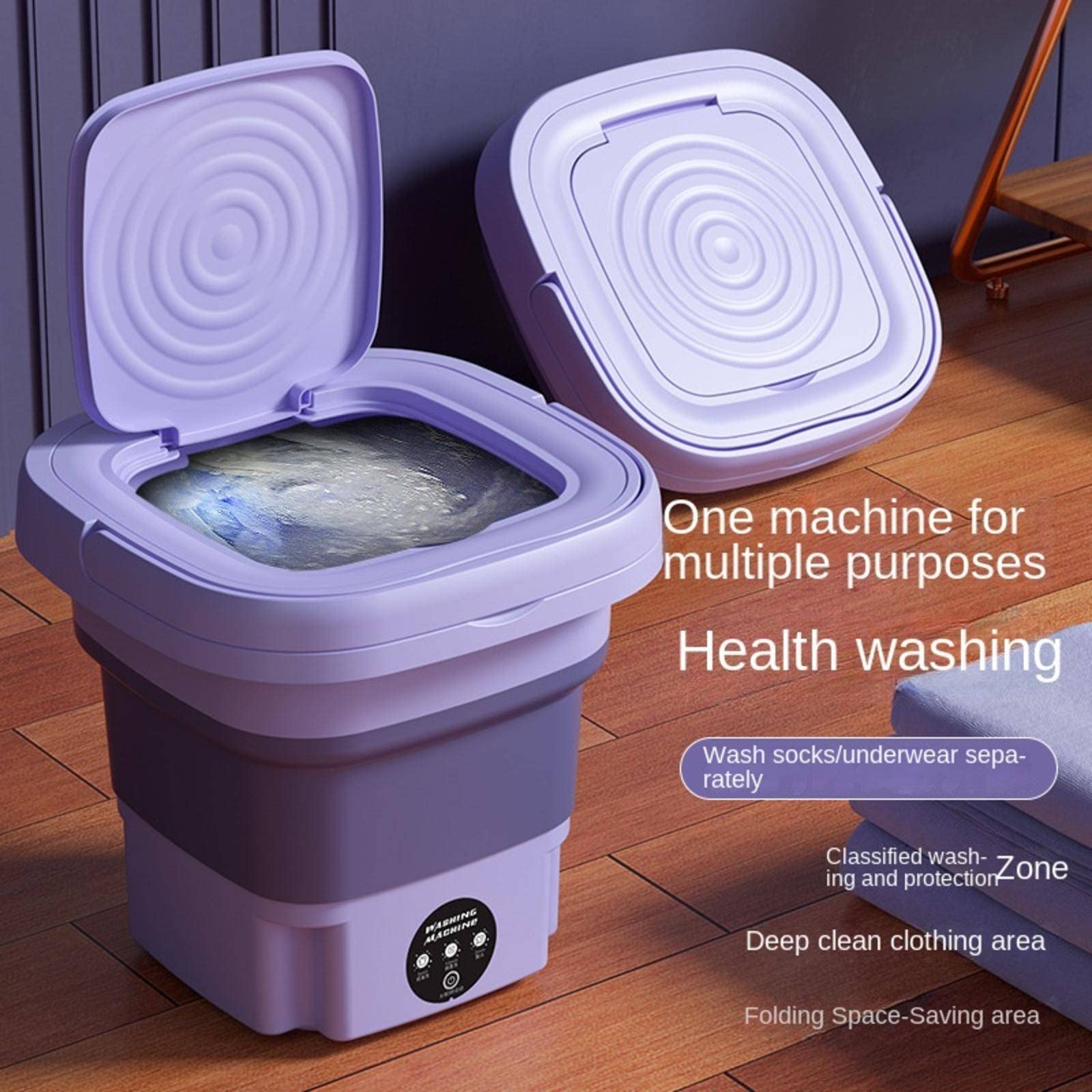 Little Washing Machine,Folding Washing Machine Mini Portable Household Fully Automatic Washing And Stripping Integrated Cleaning Machine