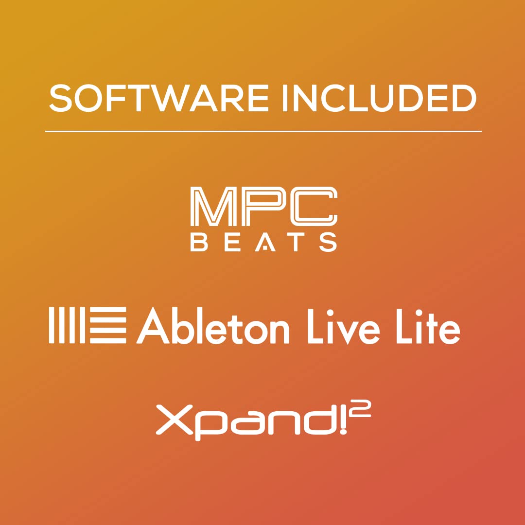 MIDI Controller Bundle | 61 Key USB MIDI Keyboard with 8 Beat Pads, Sustain Pedal and Software Suite – Alesis V61 and M-Audio SP-2