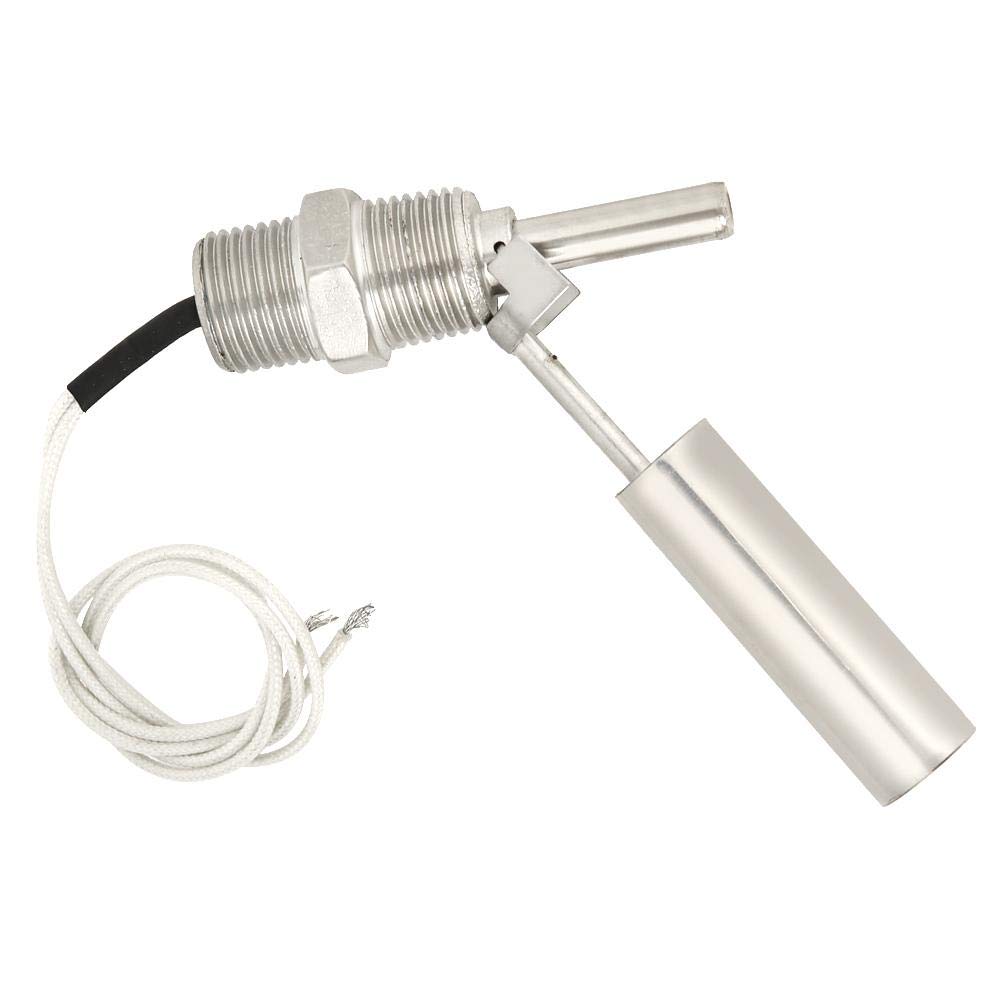 Liquid Level Sensor, Liquid Water Level Sensor Float Switch Side-Mounted 304 Stainless Steel 1/2NPT Male Thread DC0-110V, Model: YZ-SUS304 (A Type)