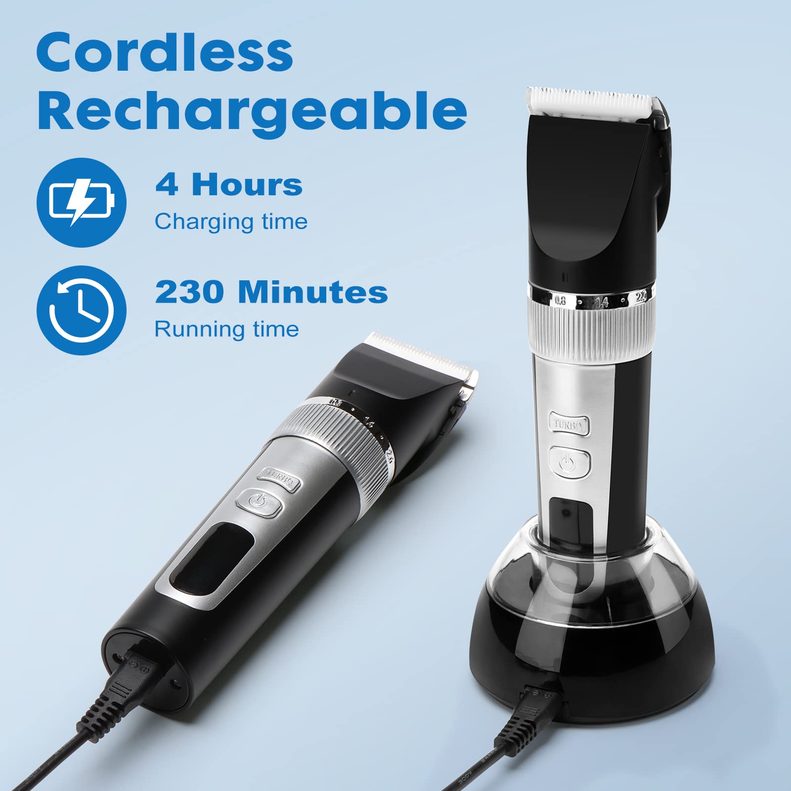 SLPLIRS Hair Clippers for Men,Cordless Hair Trimmer for Men Wireless Hair Trimmer Professional,LED Display Professional Haircut Kit & Beard Kit