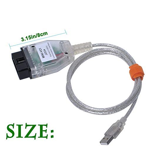 Mini VCI J2534 Cable,OBD2 Cable Connector Scanner Adapter Fit for TIS Techstream V14 V15, Programming Diagnostic Cable, OBD II Adapter Connector Cable Scan Tool, Support Win XP/ WIN7 WIN10