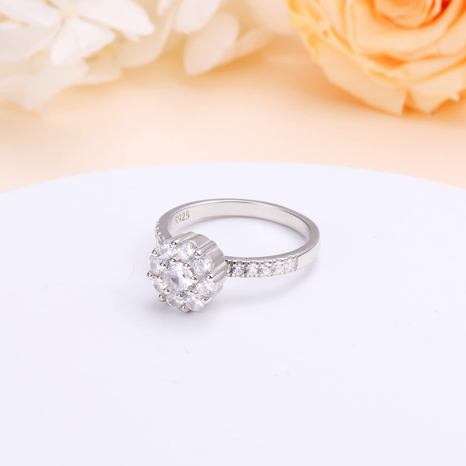 S925 Sterling Silver Fidget Anxiety Worry Relieving Boredom ADHD Autism Band Rings Spin Women Jewelry Gift