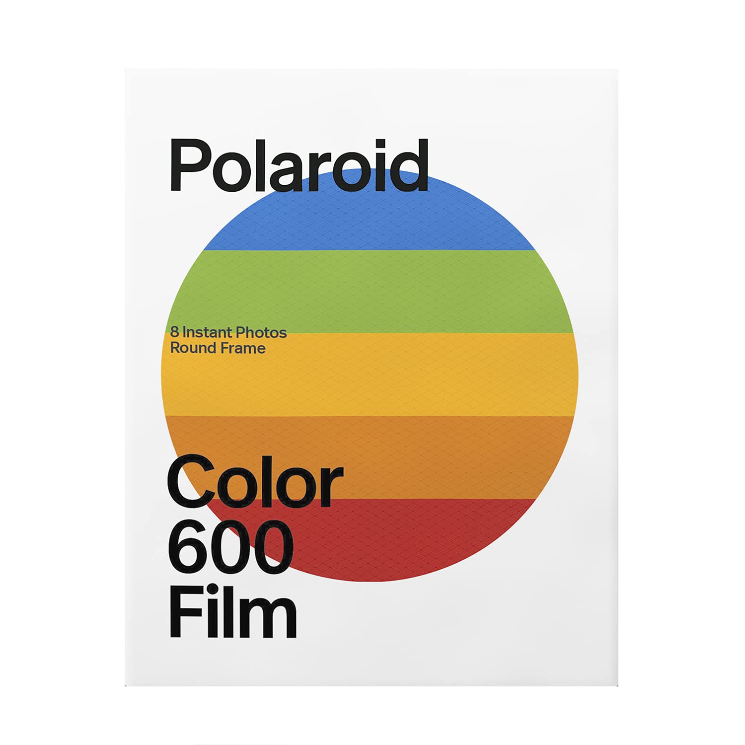 Polaroid Color Film for 600 - Round Frame 8 Photos (6021) + Grey Album Holds 32 Photos
