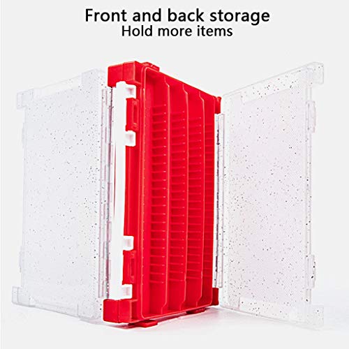 Multifunction Tackle Storage Box Double-layer Parts Box Storage Box Special Tool Box Plastic Bait Box Small and Convenient Bait Box Fishing Gear Multi-function Accessory Box Lure Excellent waterproof