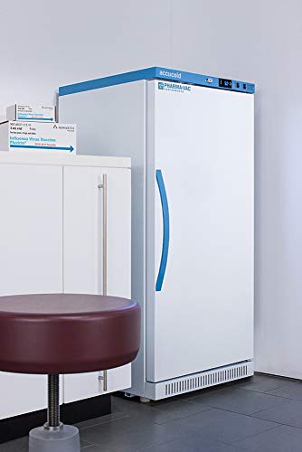 Summit Appliance ARS8PV Pharma-Vac Performance Series 8 Cu.Ft. Upright Vaccine All-refrigerator with Automatic Defrost, Factory-installed Lock, Digital Thermostat and White Cabinet