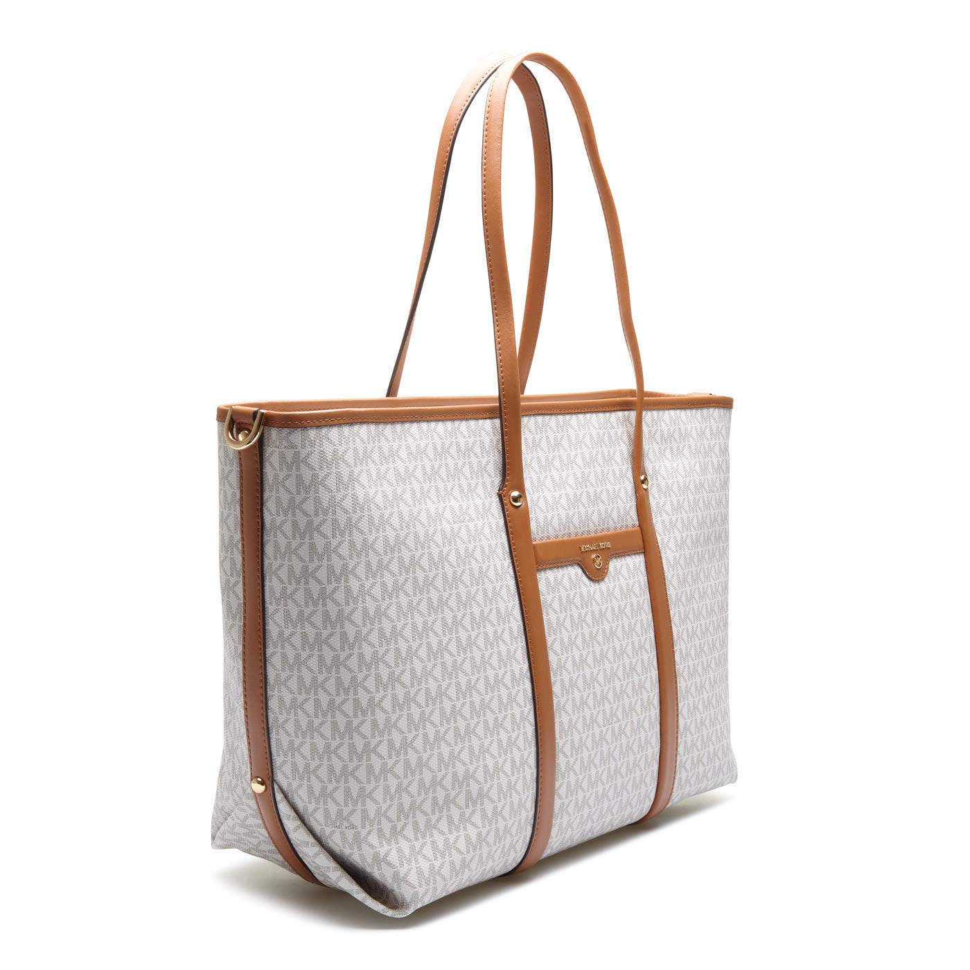 Michael Kors Beck Large Tote Vanilla/Acorn One Size