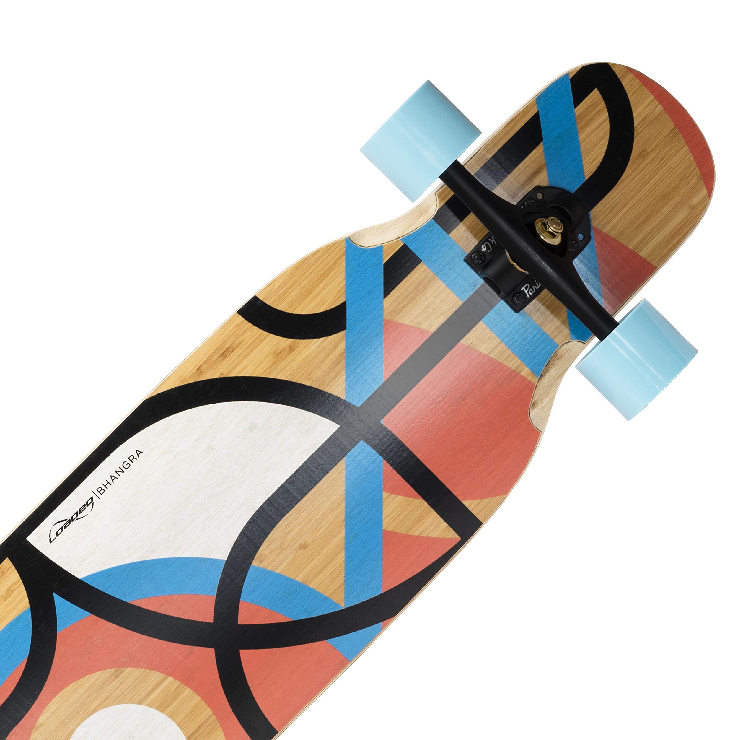 Loaded Boards Bhangra V2 Bamboo Longboard Skateboard Complete (77a 4 President, Flex 2)