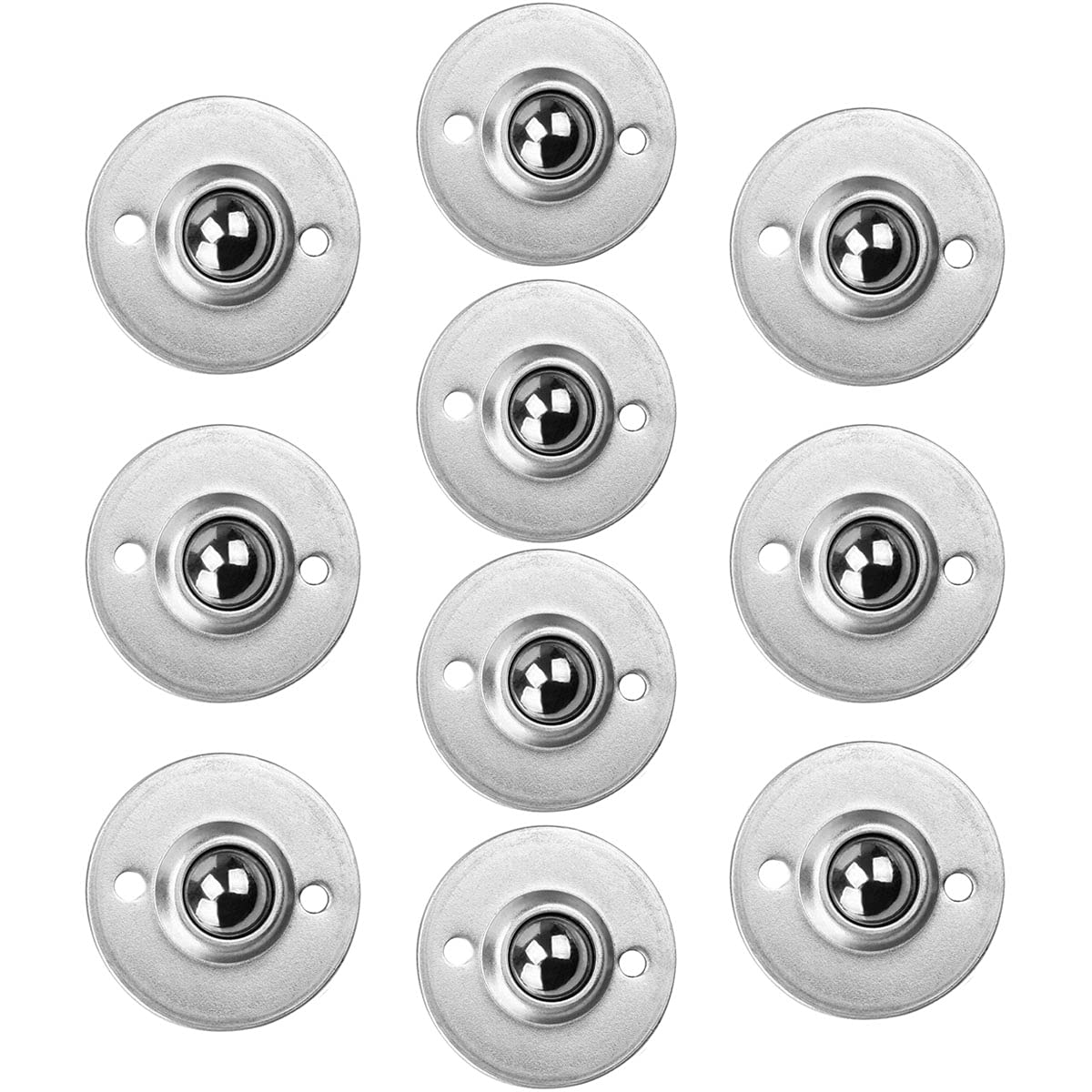 MoKell 10pcs CY-16B 5/8 inch Bearing Steel Roller Ball Flange Conveyor Transfer Unit