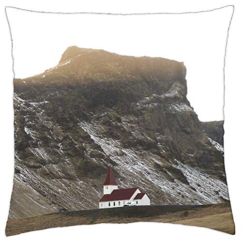 LESGAULEST Throw Pillow Cover (16x16 inch) - Nature Landscape Travel Adventure Trek Green Bush 1