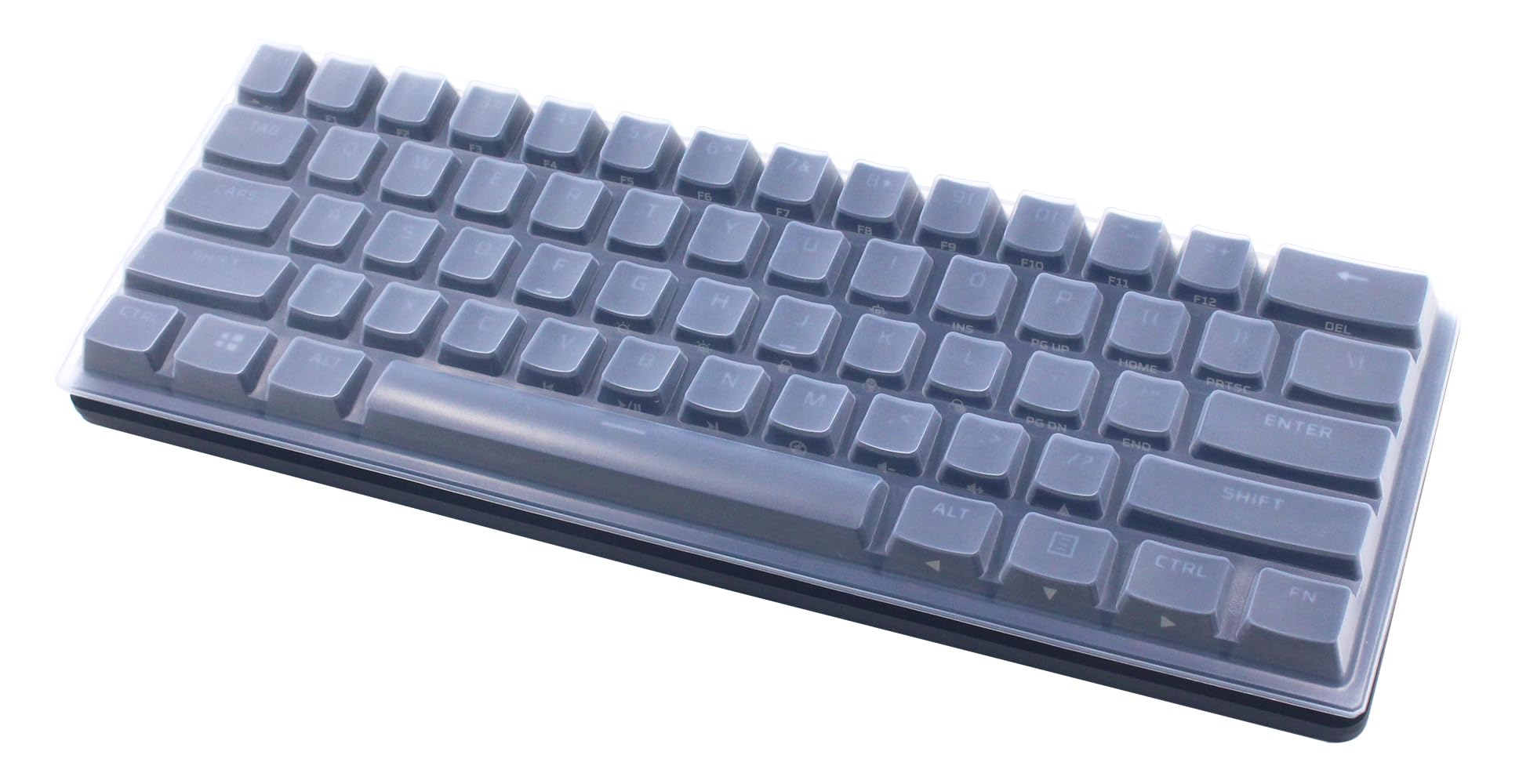 Silicone Keyboard Skin Cover Compatible for Corsair K65 RGB Mini 60% Mechanical Gaming Keyboard (Clear)