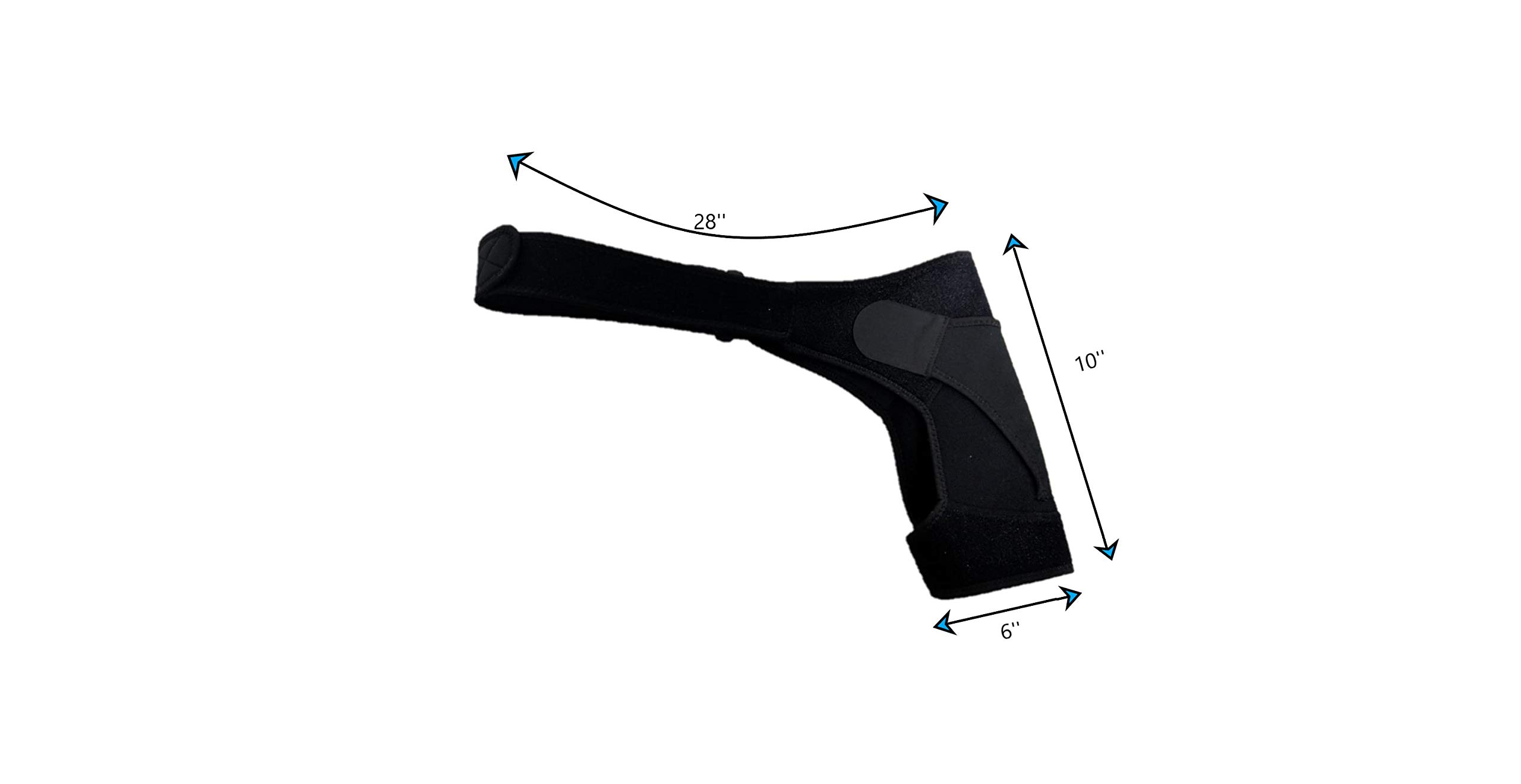 LA Essential - Shoulder Brace - for Support, Stability, Injury, Recovery, Compression and More. (Right)