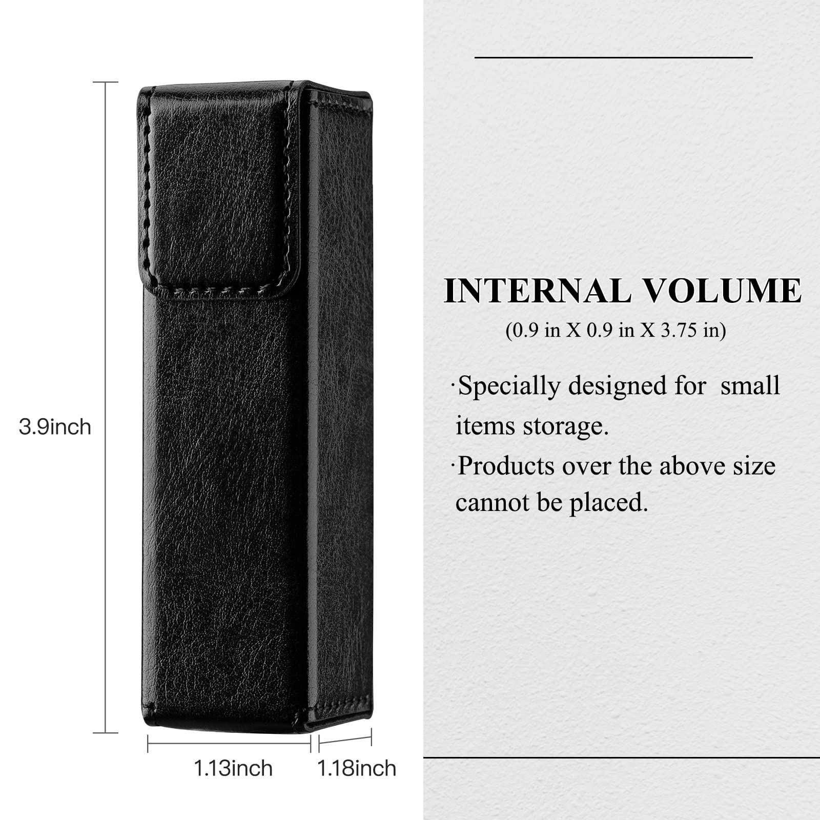 LISAPACK Perfume Atomizer Holder For Travel, Lipstick Holder For Purse, Portable Lipstick Case (Black)