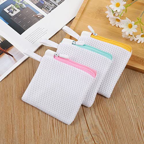 Zerodeko Mesh Laundry Bag 8pcs Mini Laundry Wash Bag Washing Machine Delicate Bags Lingerie Net Bags with Zipper for Clothes Bed Sheet Stuffed Toys Laundry