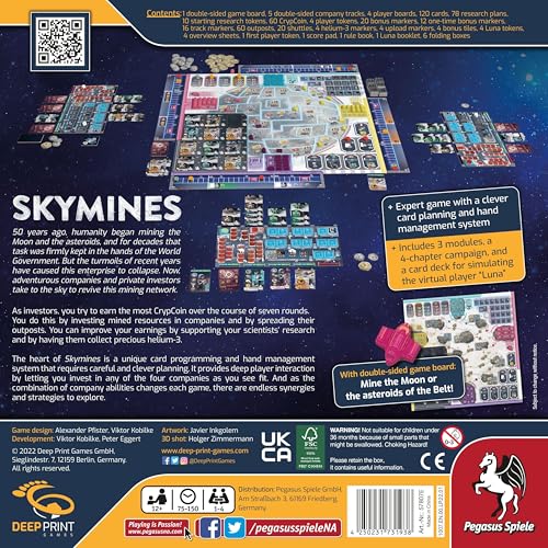 Skymines - Investing Game - Game for Game Night - 1 to 4 Plyers - 75 to 150 Minutes of Gameplay